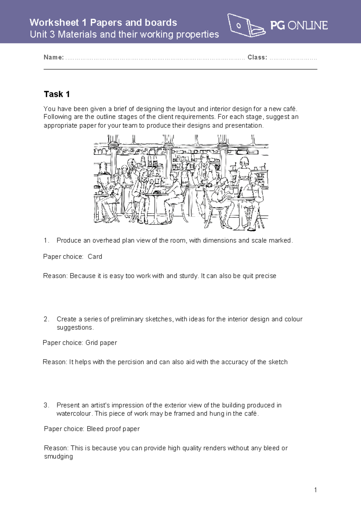 8552 Unit 3 Worksheet 1 - Notes - Unit 3 Materials and their working ...