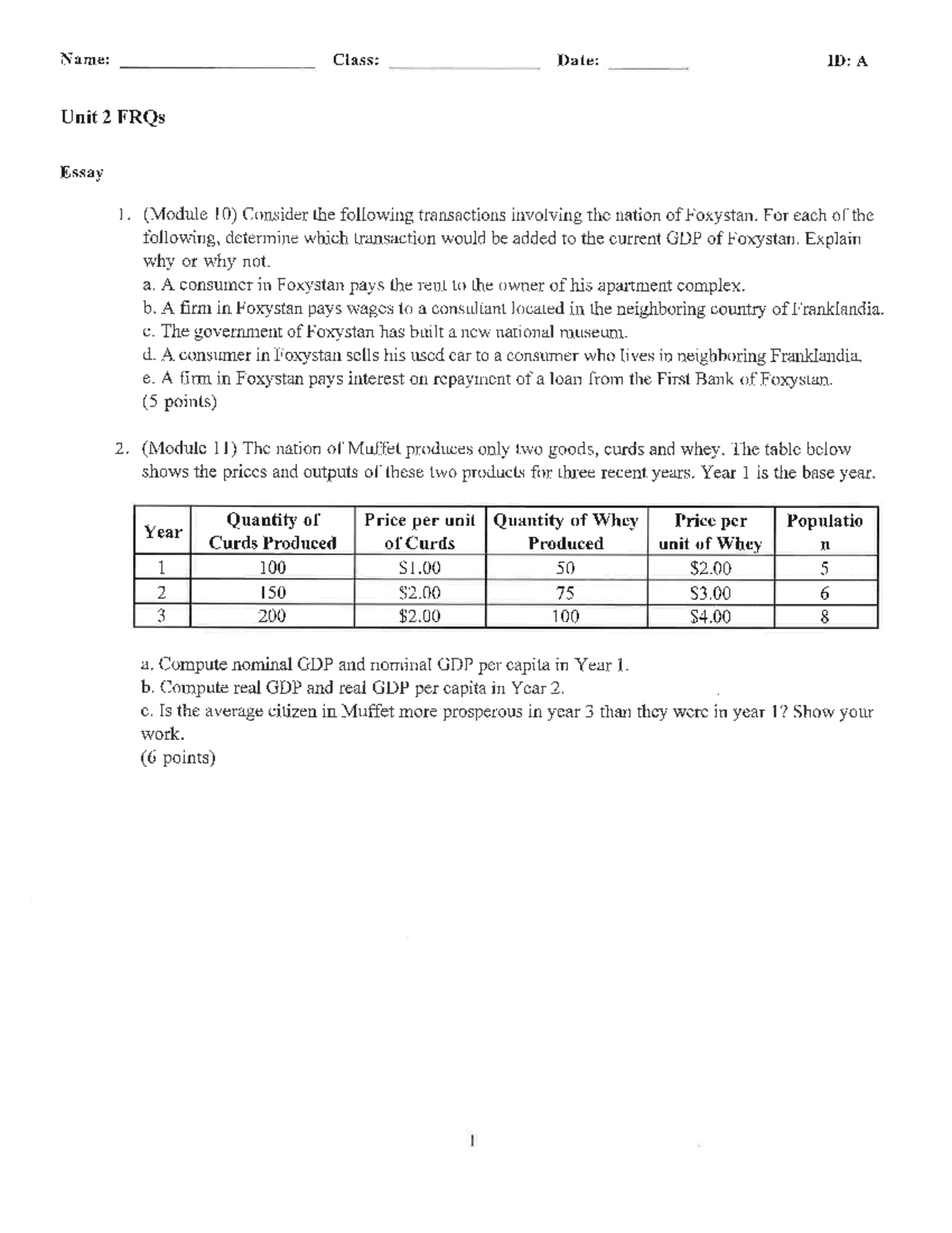 2.9 U2 FRQs M10-14 - practice FRQ - Studocu
