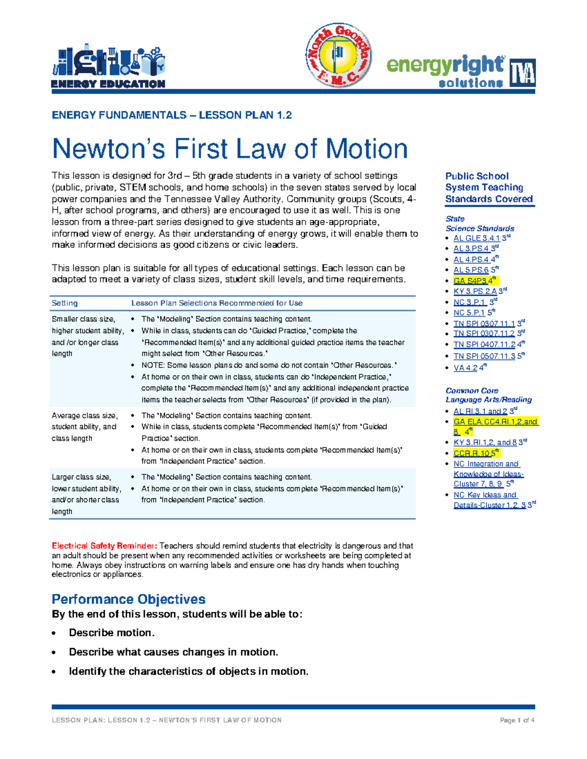 Inbound 8203675514033258556 - LESSON PLAN: LESSON 1 – NEWTON’S FIRST ...