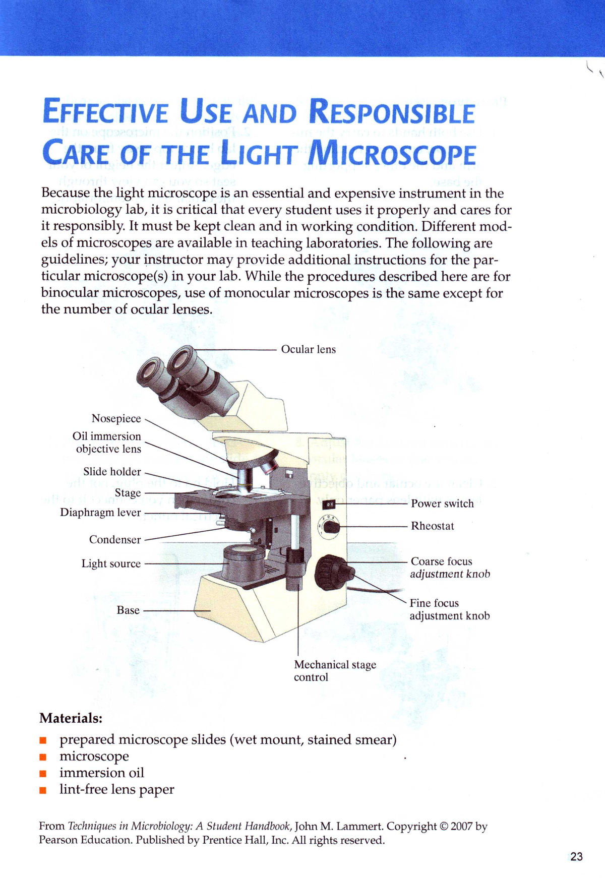 The Light Microscope - Notes. - BAM108 - Studocu