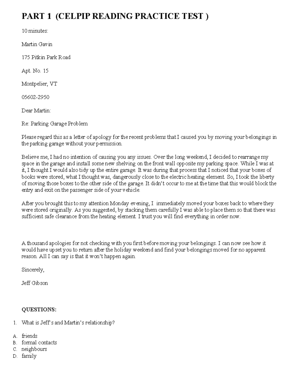 Celpip reading 1 - PART 1 (CELPIP READING PRACTICE TEST ) 10 minutes ...