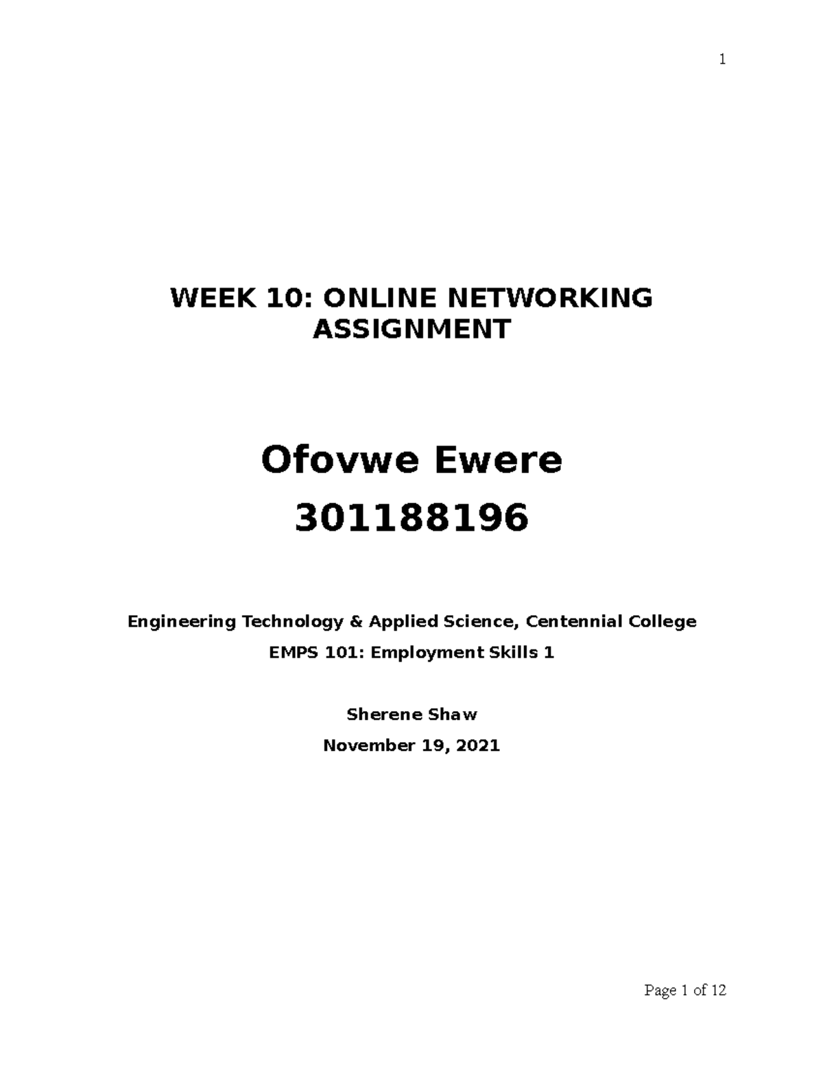 2021-EMPS101- Assignment. Template-Wk10-SS- Online. Network=Assignment ...