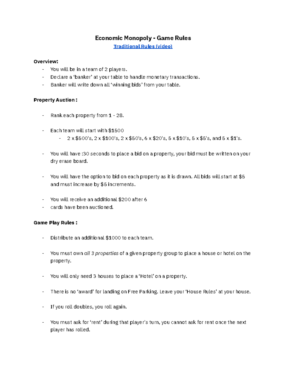 Economic Monopoly - All you need to know about assignments. - Economic ...