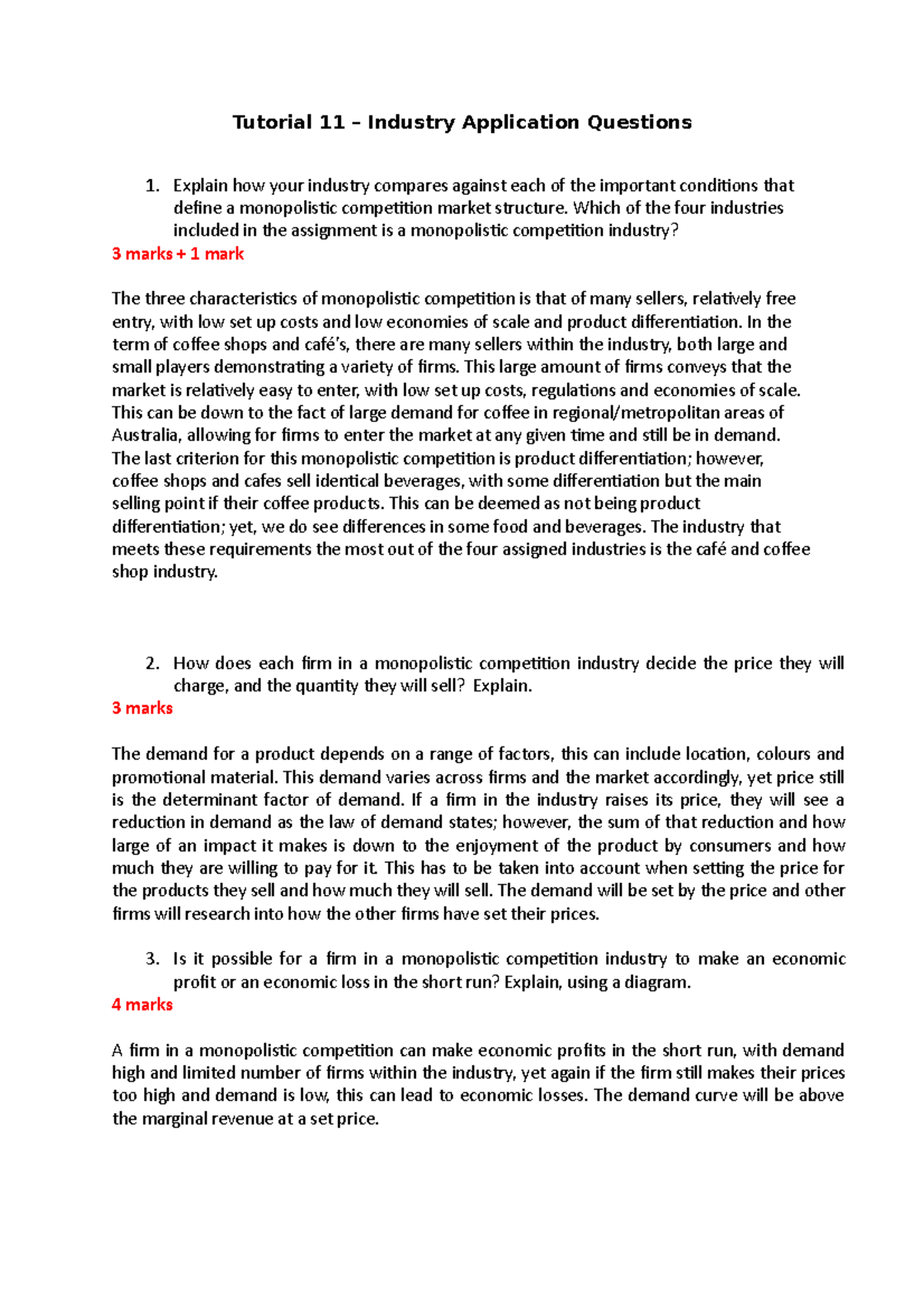 Tutorial 11 Industry Application Questions - Tutorial 11 – Industry ...