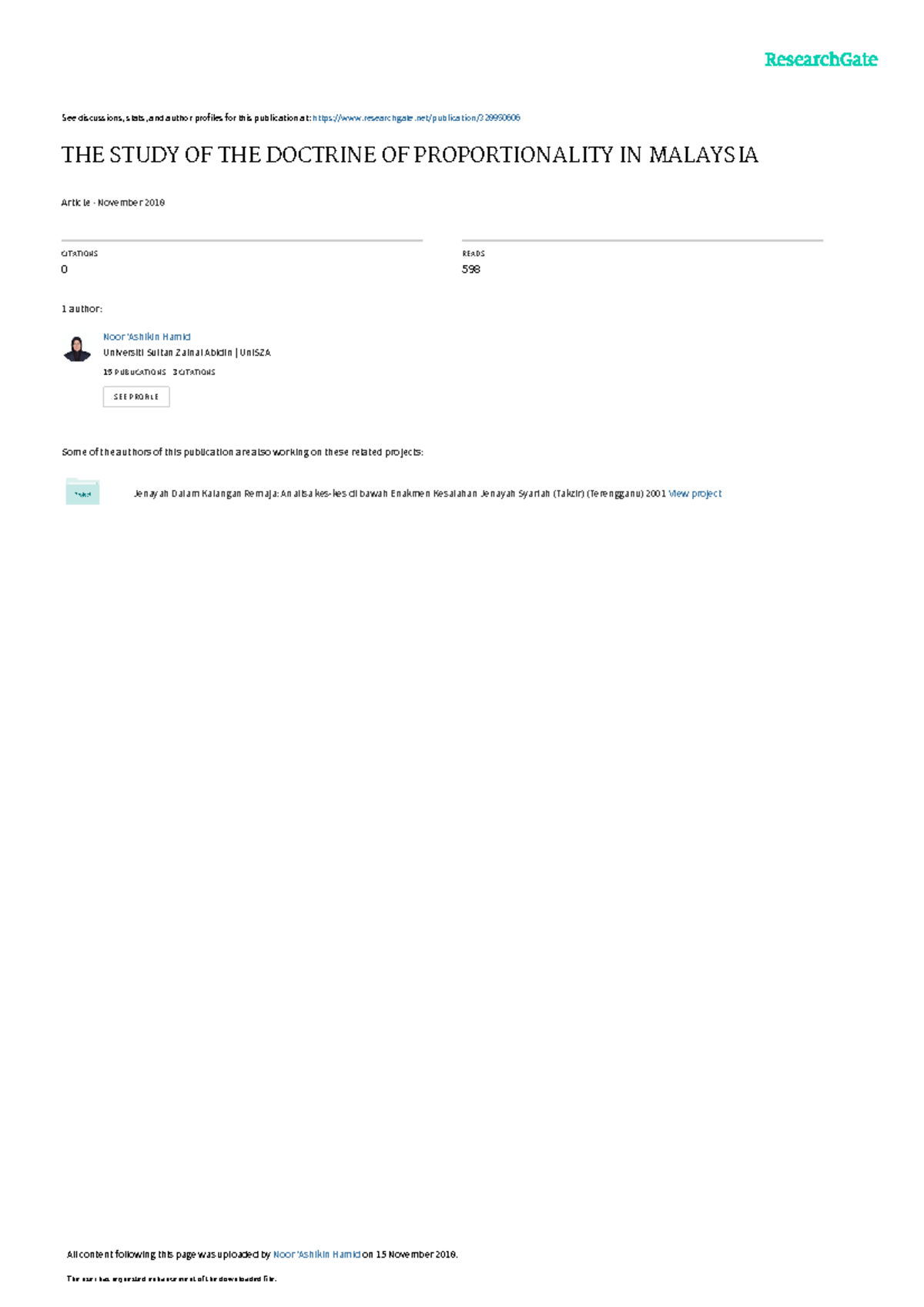 Doctrine of proportionality in constitutional law - See discussions ...