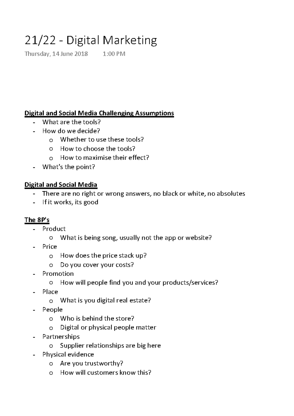 MARK101 Lectures 21/22 - Warning: TT: undefined function: 32 Digital and Social Media ...