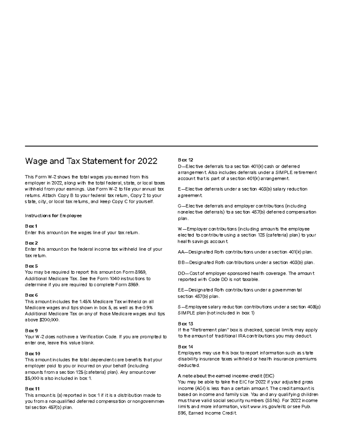 Square 2022 W-2 - Math - Wage and Tax Statement for 2022 This Form W-2 ...