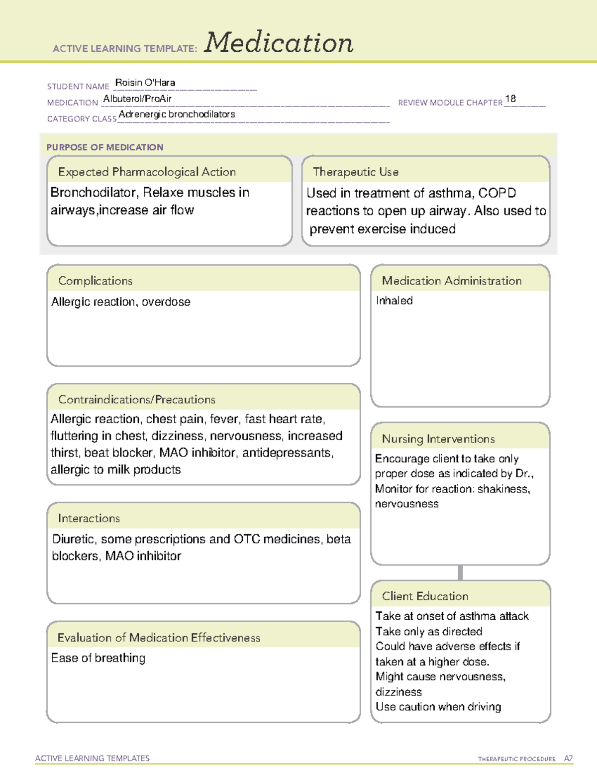 Active Learning Template medication-1 - ACTIVE LEARNING TEMPLATES ...