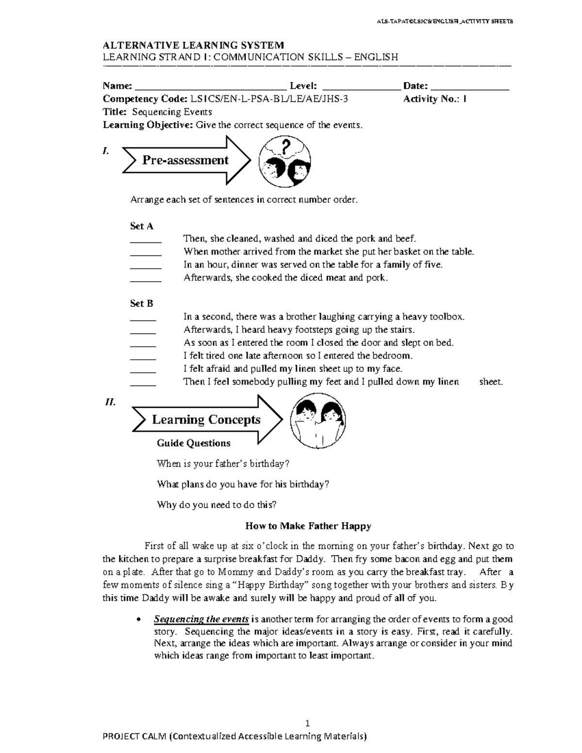 WEEK 1 LS 1 English Final-Version - ALS-TAPAT©LS1CS/ENGLISH_ACTIVITY ...