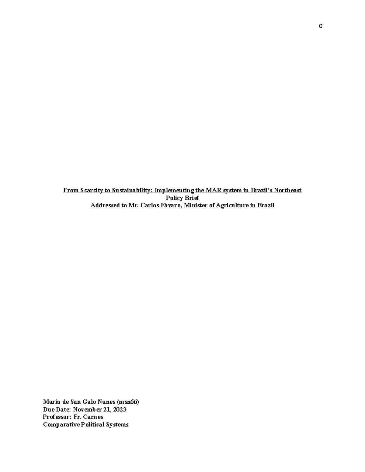 Paper CPS - Essay 1 - From Scarcity to Sustainability: Implementing the ...
