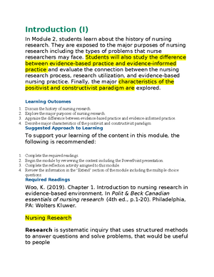 NSGD 2216 WI 2023 Final EXAM - Critical Appraisal Worksheet - NSGD 2216 ...
