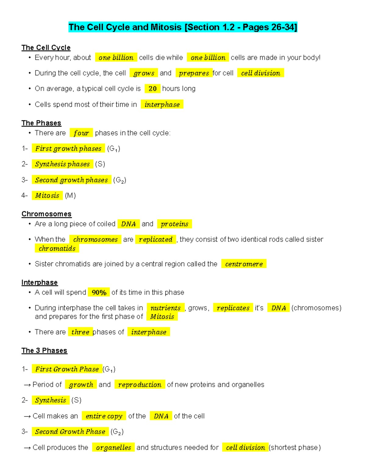 Part 1 of 1.2 A Mitosis - Student Handout - Google Docs - The Cell ...