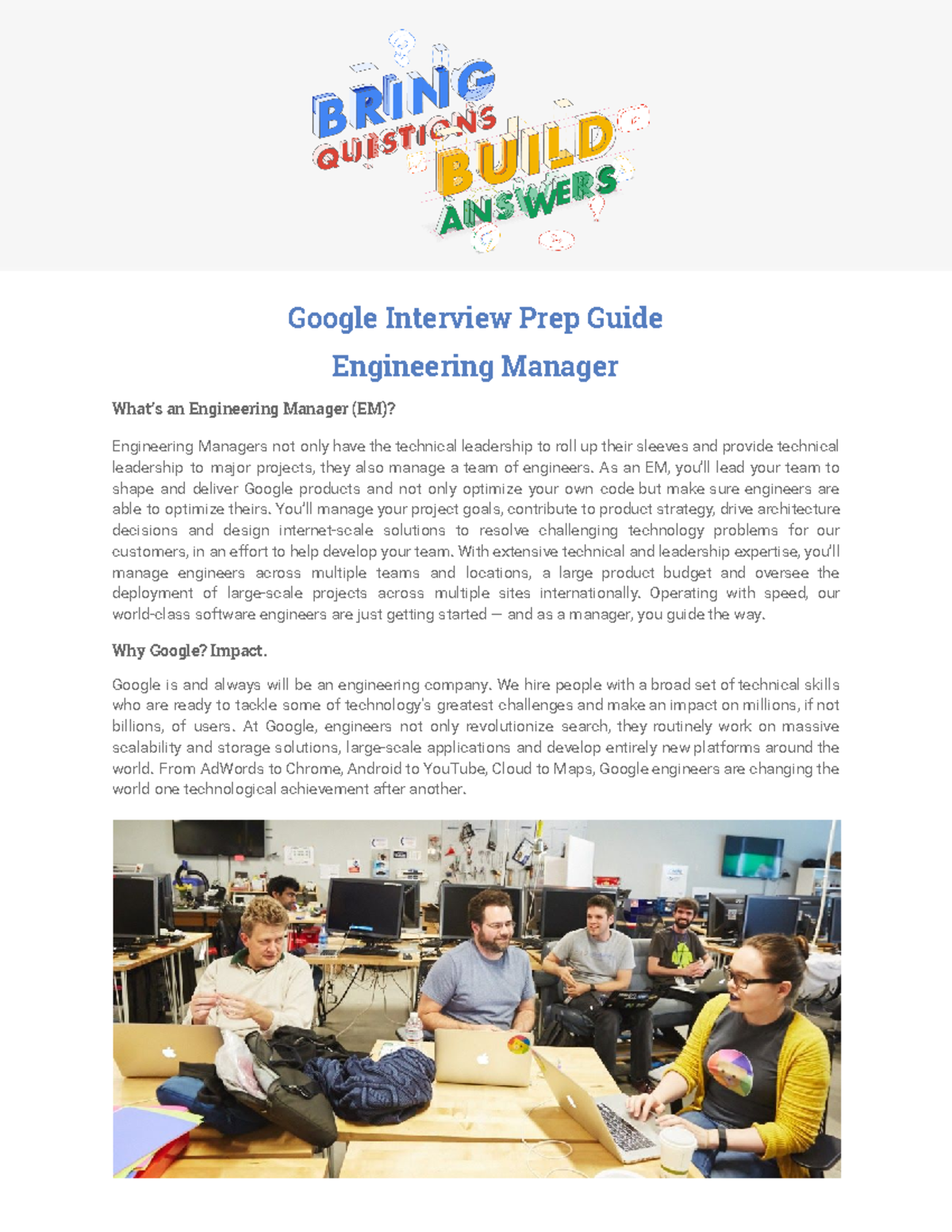 [Google Interview Prep Guide] Engineering Manager - Google Interview ...