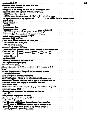 Calculus and Basic Linear Algebra I - MA1200 - CityU - Studocu