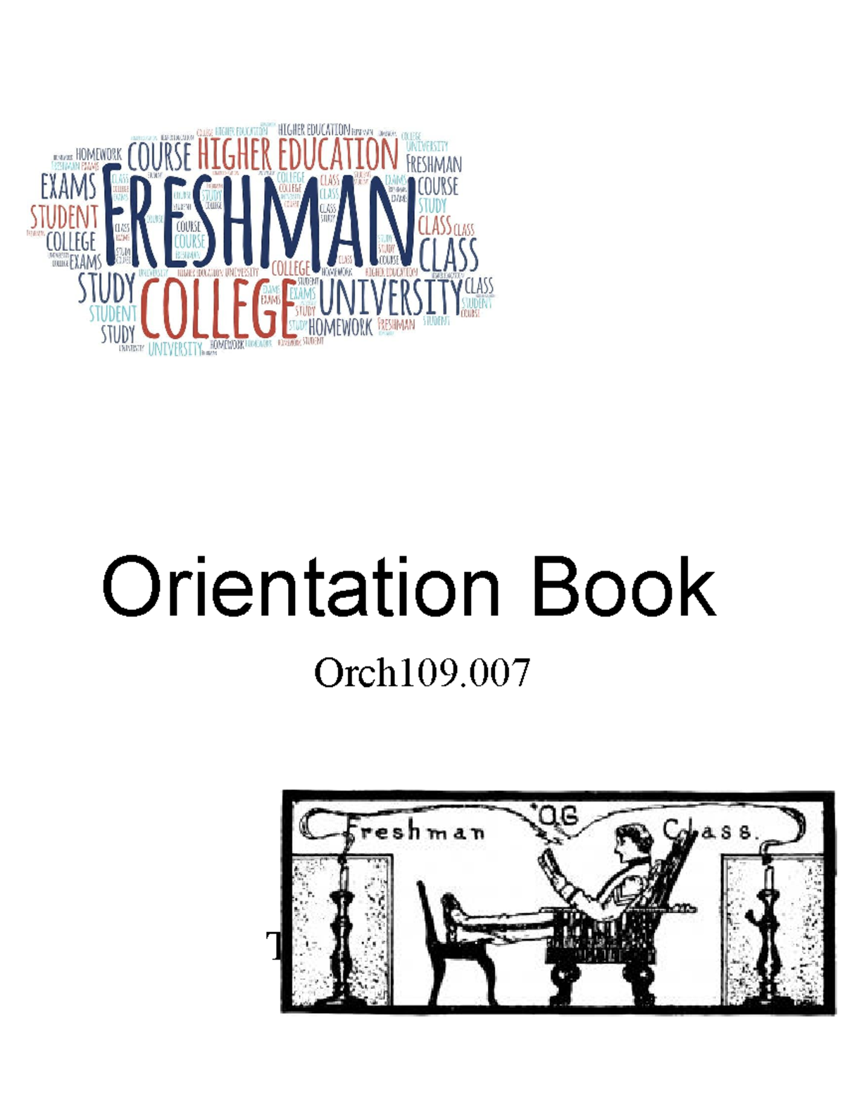 Orienation Book - A book made by me - Orientation Book Orch109. Table ...
