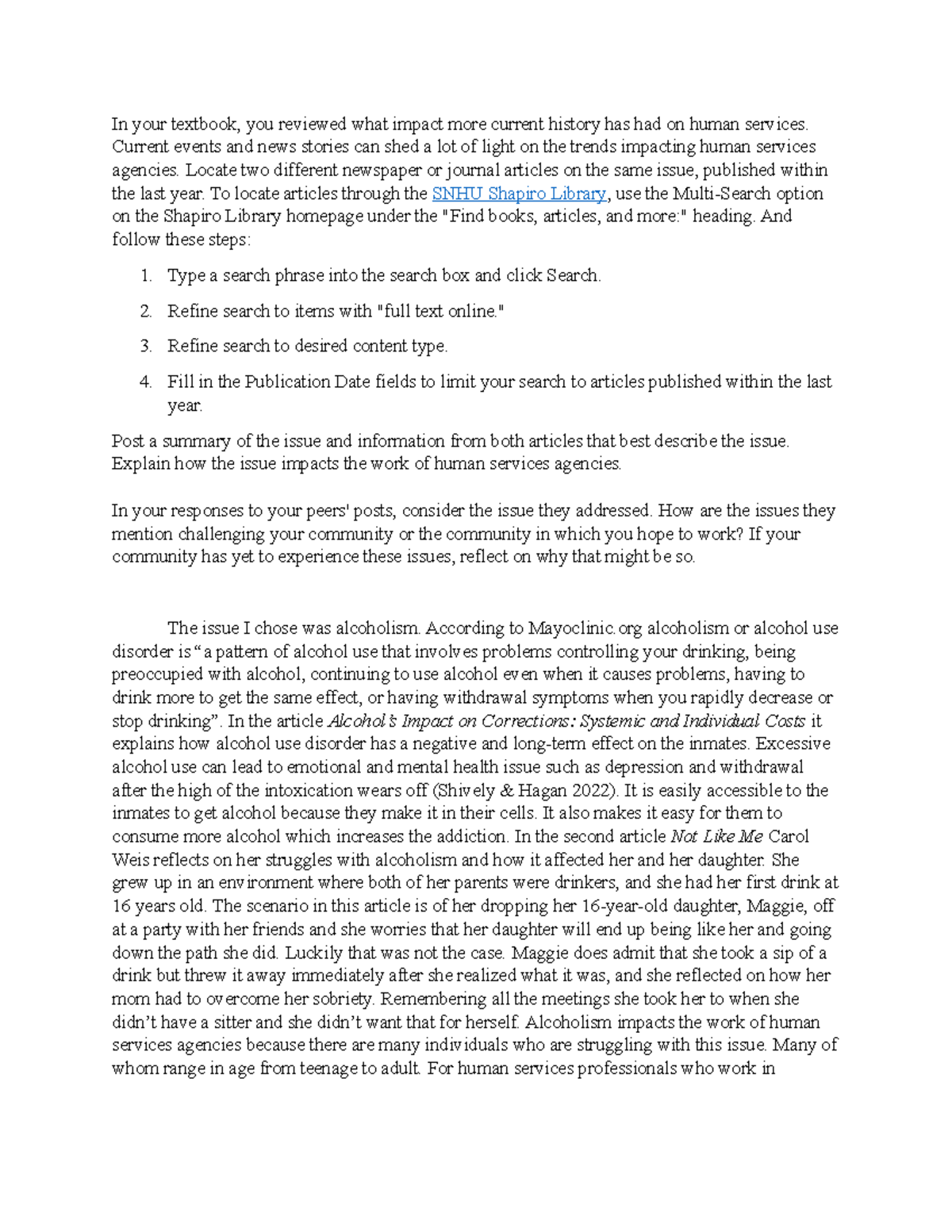 4-1 Discussion: A Current Issue - In your textbook, you reviewed what ...