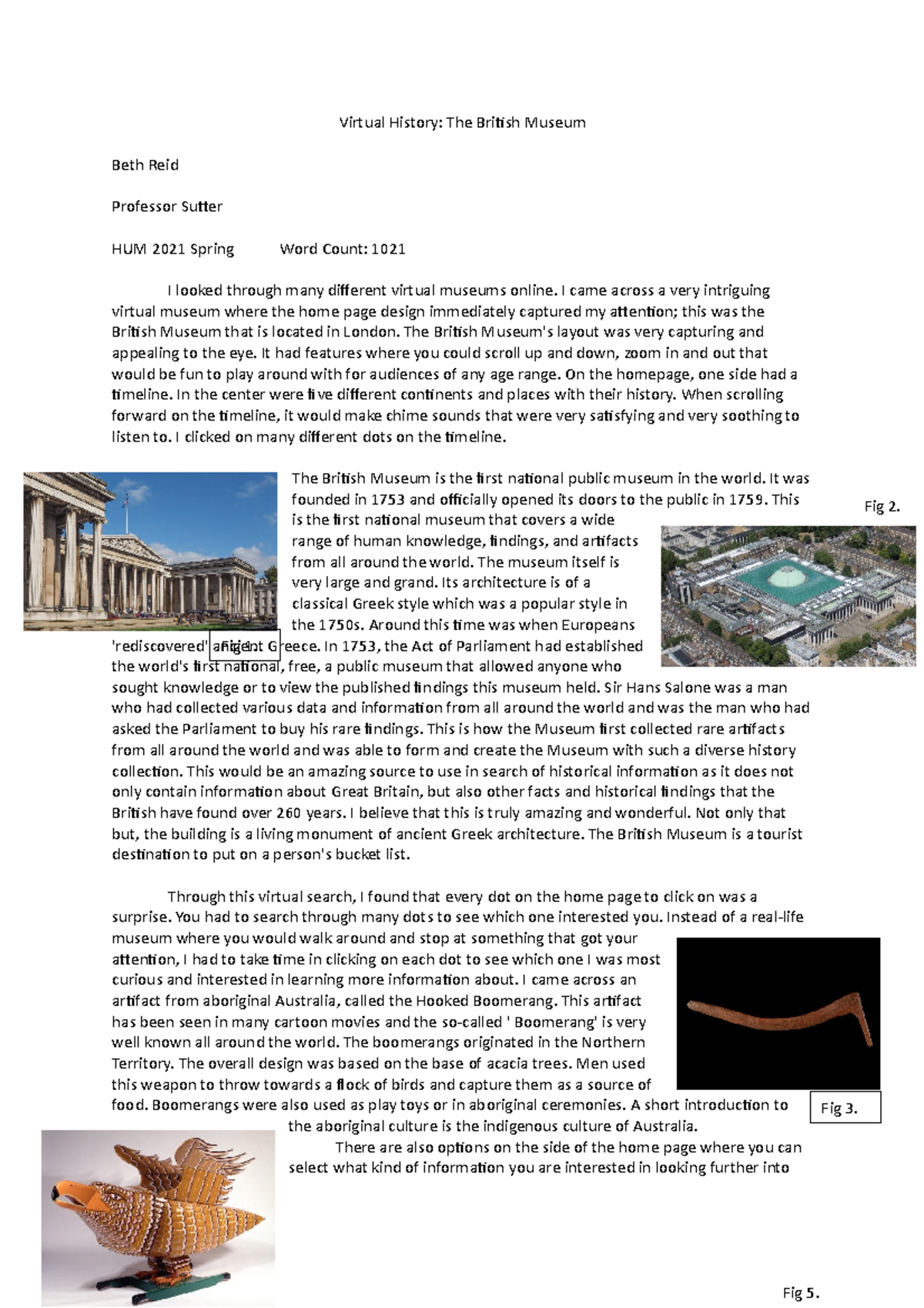 Virtual History - I came across a very intriguing virtual museum where ...