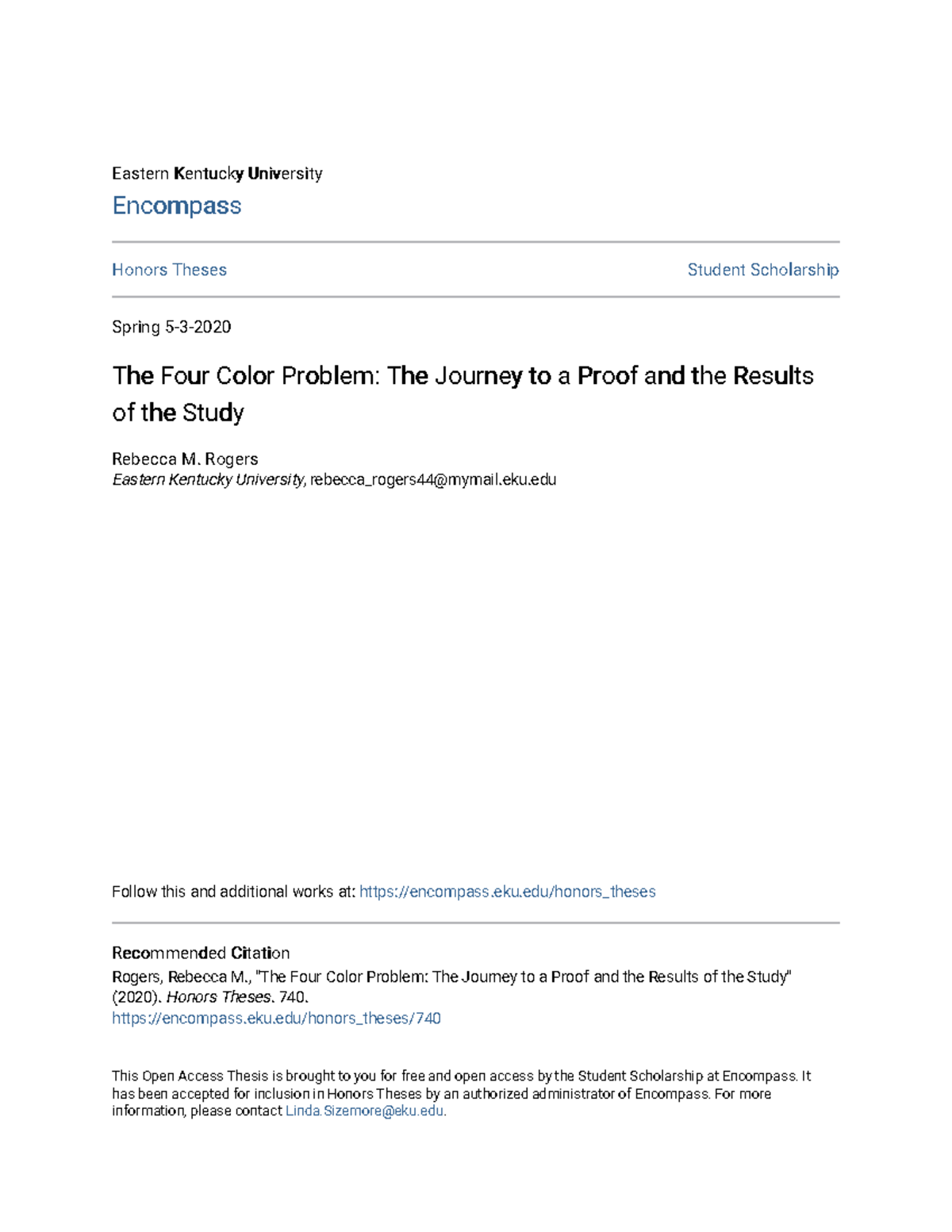 The Four Color Problem The Journey to a Proof and the Results of ...