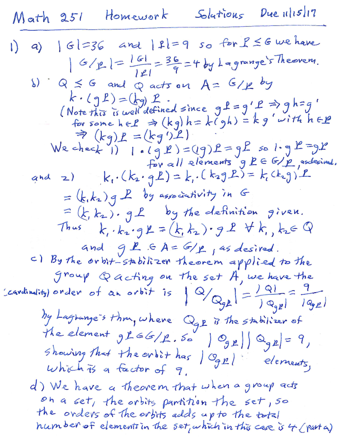 MATH251 2017-2018 Homework 9 - Solutions - Math 251 Homework Solutions ...