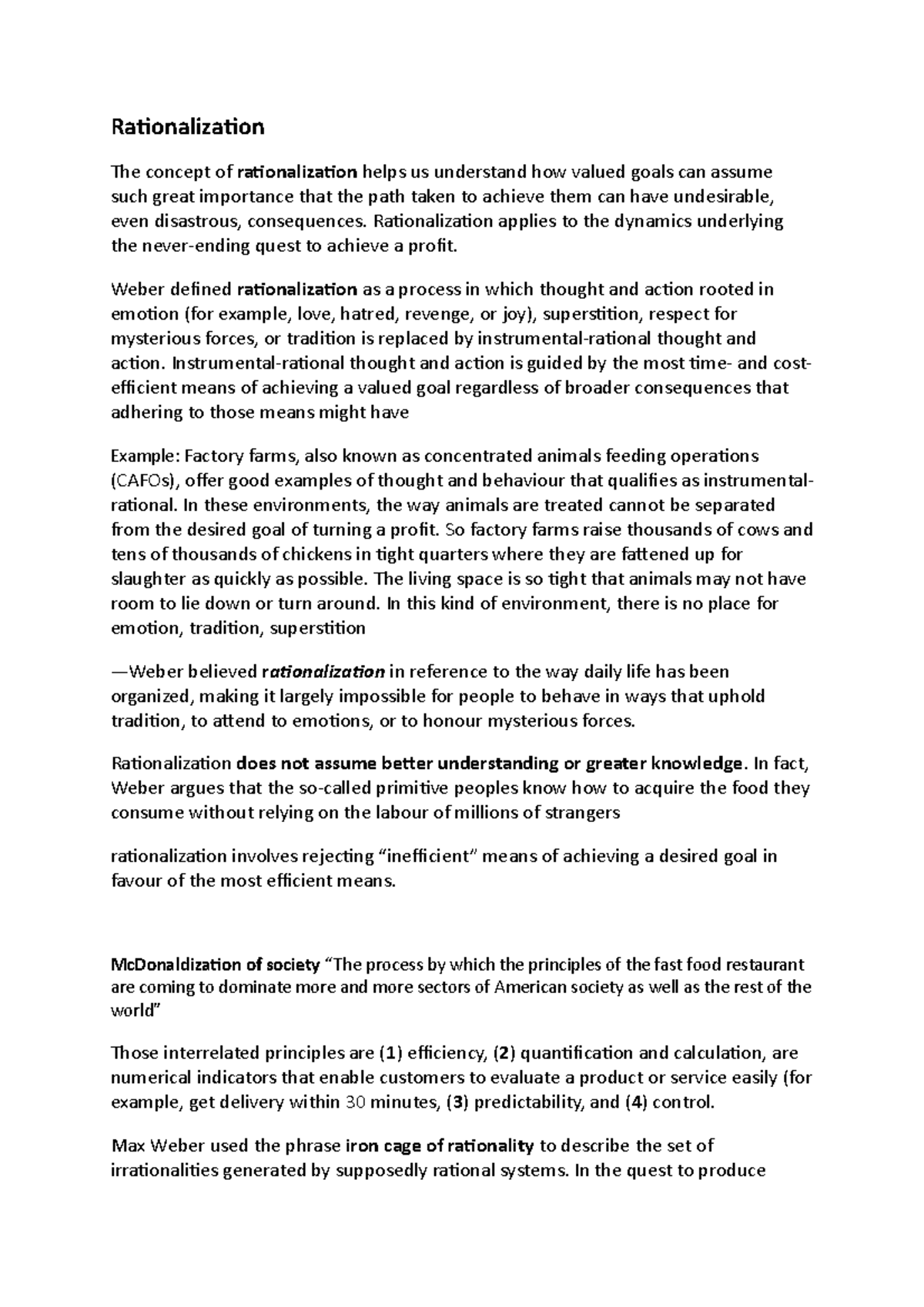 Rationalization - Rationalization applies to the dynamics underlying ...