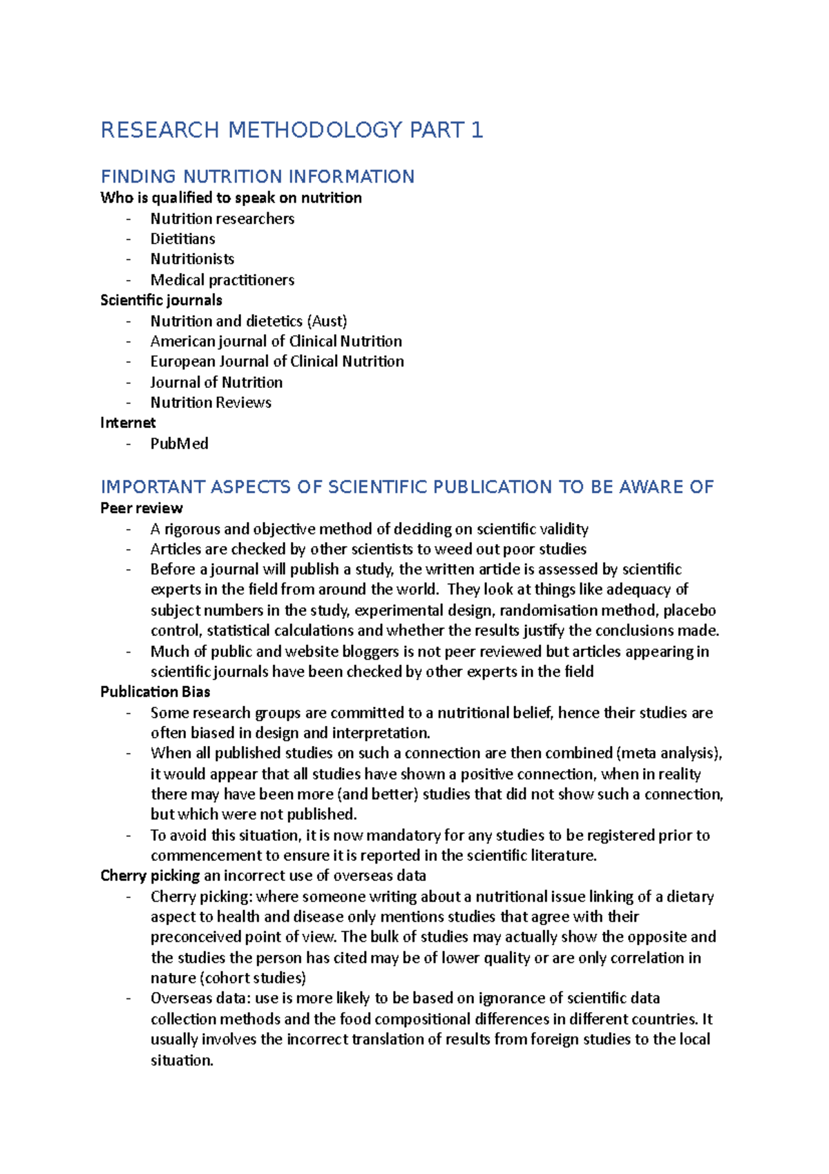 Research Methodology PART 1 - RESEARCH METHODOLOGY PART 1 FINDING ...