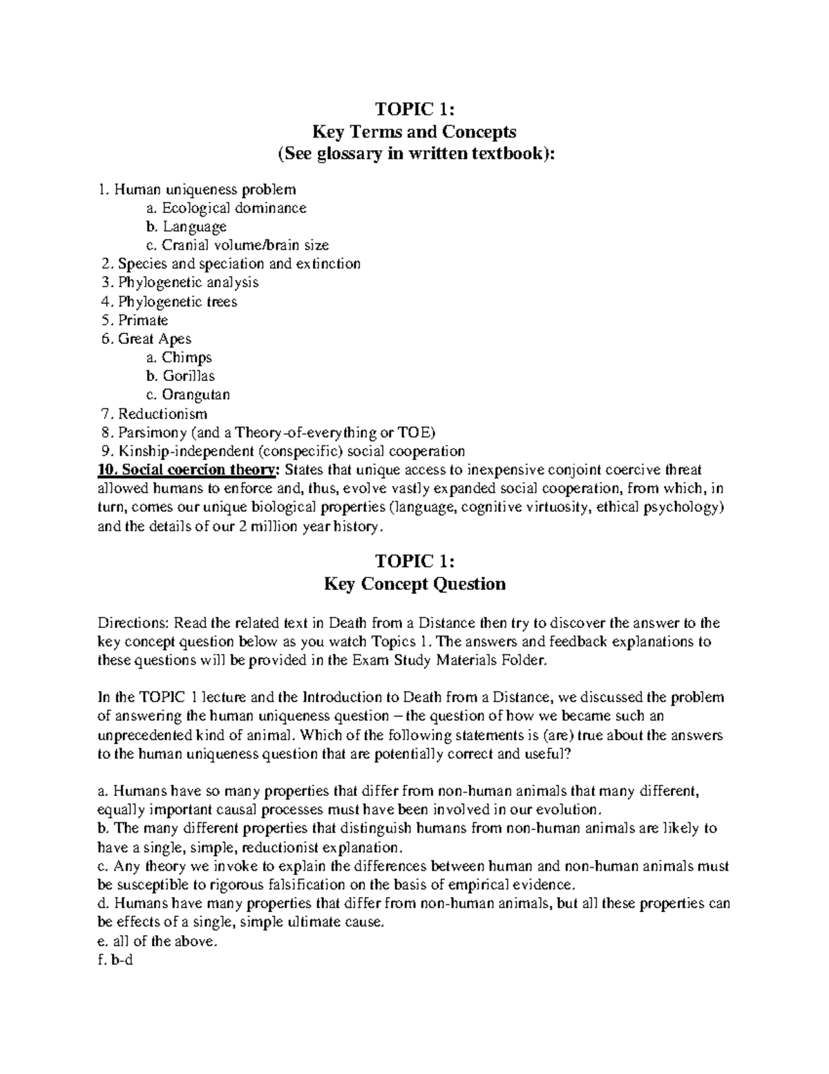 Topic 1 Key Terms and Key Concept Question - TOPIC 1: Key Terms and ...