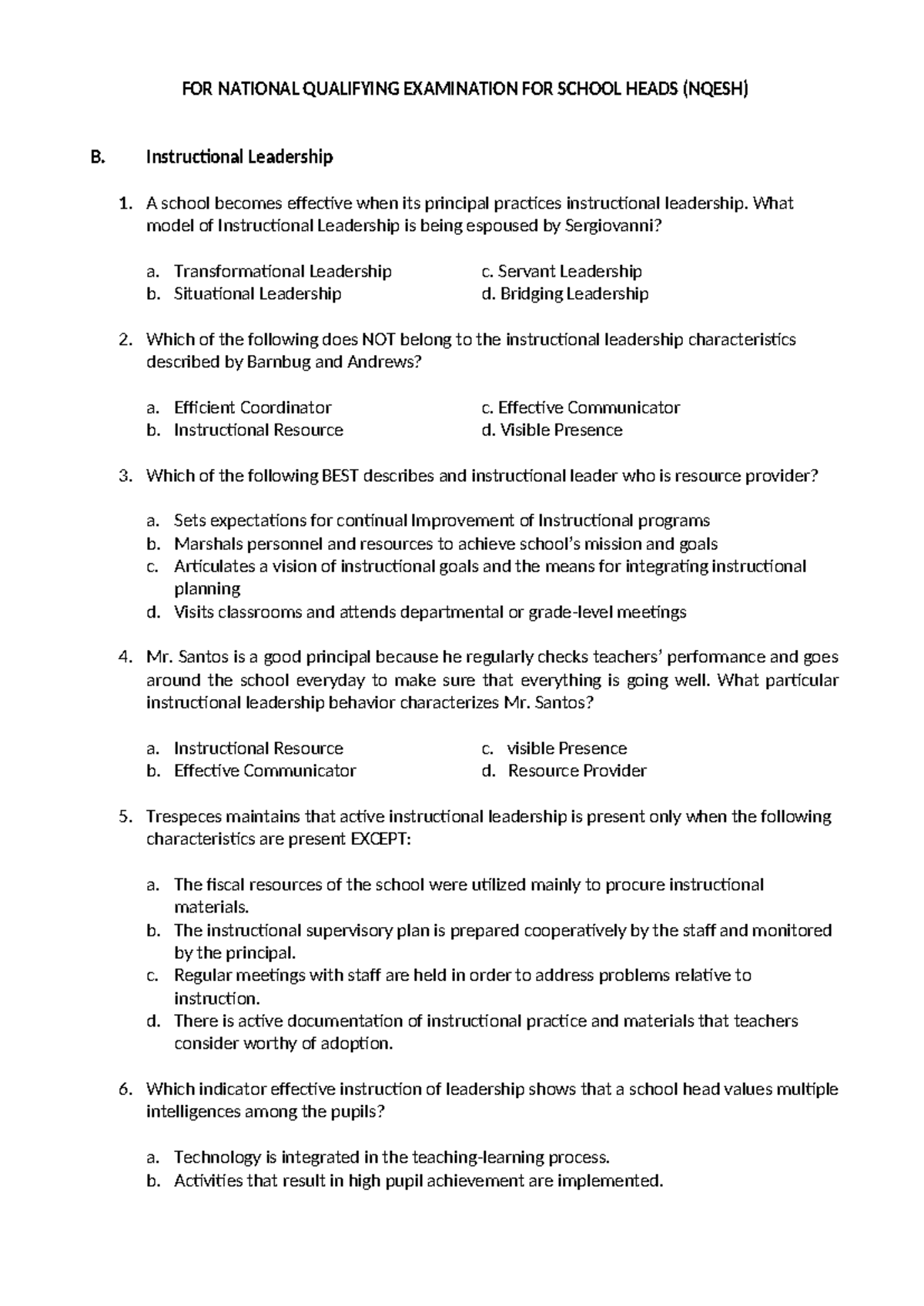 002 - FOR ASPIRING PRINCIPAL - FOR NATIONAL QUALIFYING EXAMINATION FOR ...