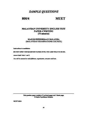 SPM Writing Full Set 1 - SPM WRITING FULL SET 1 PART 1 SHORT ...
