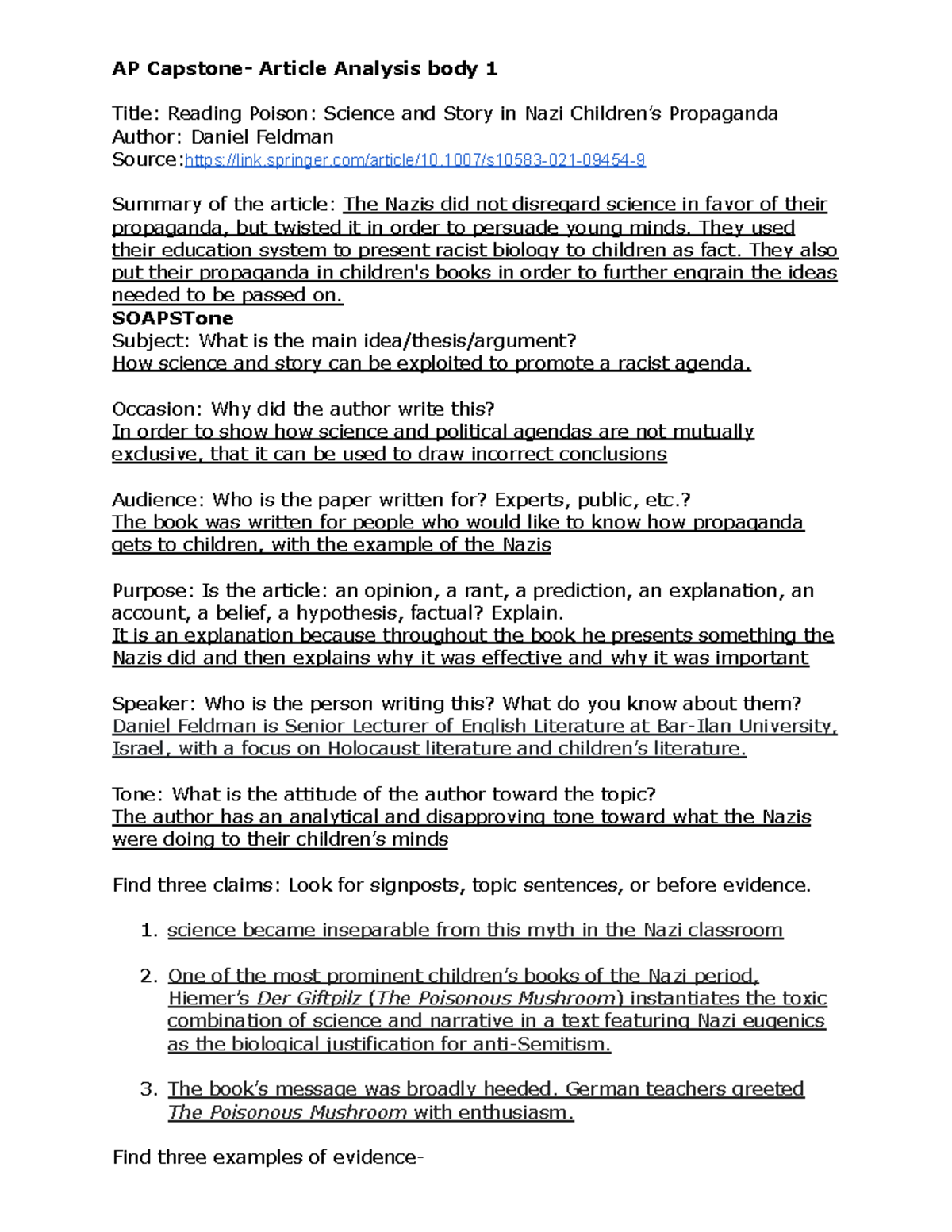 Copy of Copy of Copy of APC-new 2 - AP Capstone- Article Analysis body ...