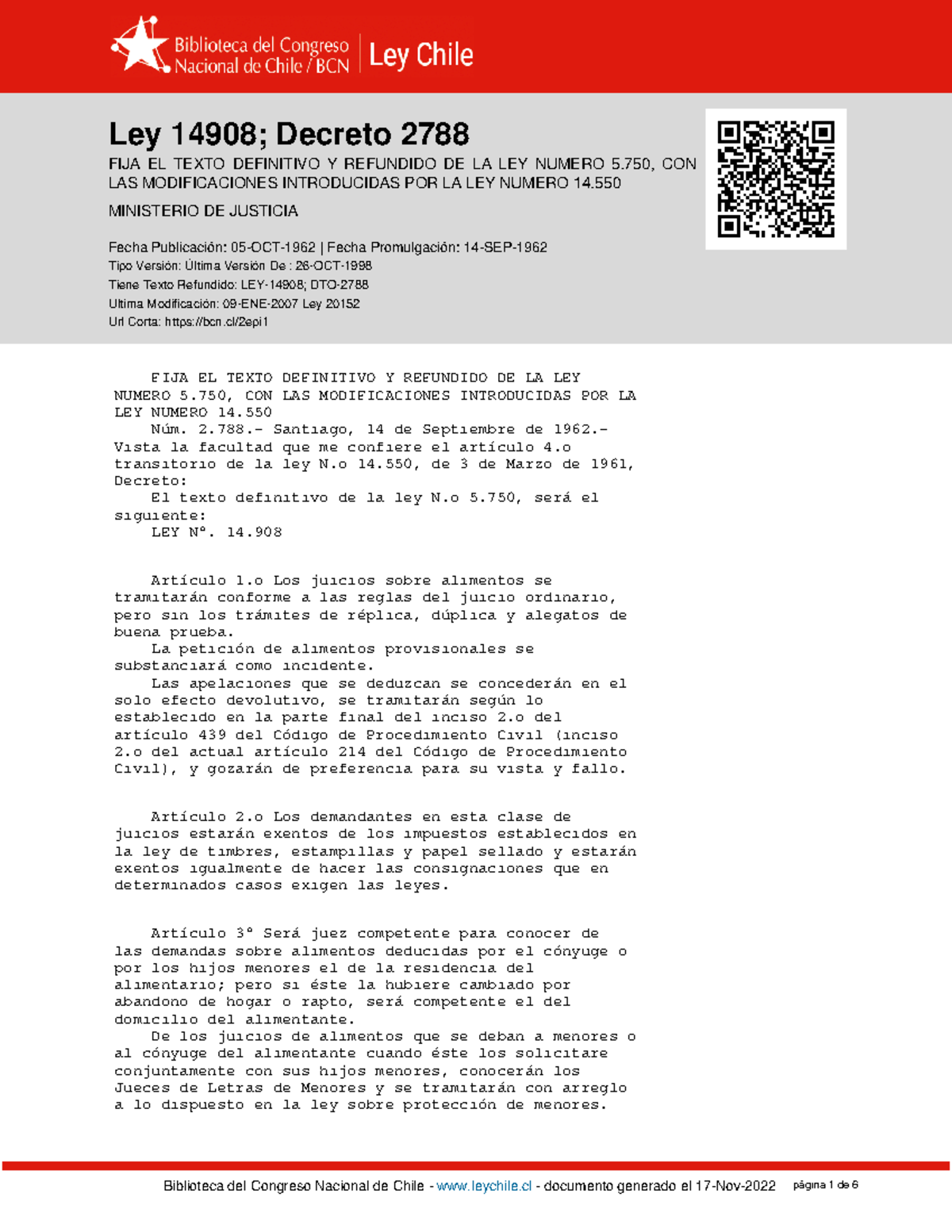 Ley 14908 sobre abandono de la familia y pago de pensiones alimenticias ...