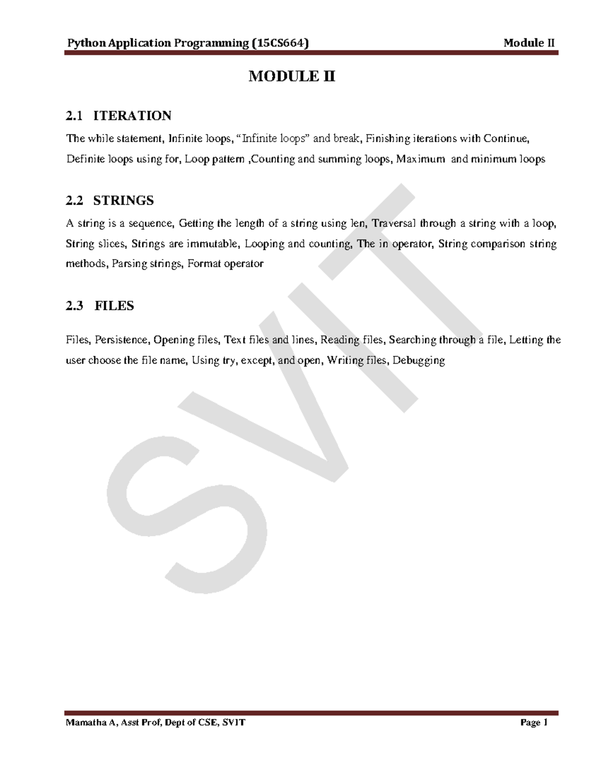 Module II-1 - 18CE646_Python Application Programming Notes - MODULE II ...