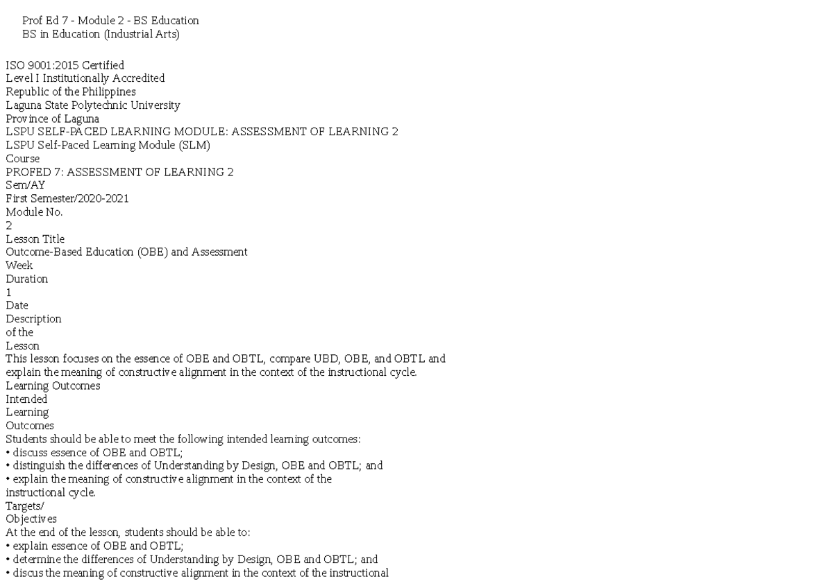 Prof-ed-7-module-2-bs-education compress - Prof Ed 7 - Module 2 - BS ...