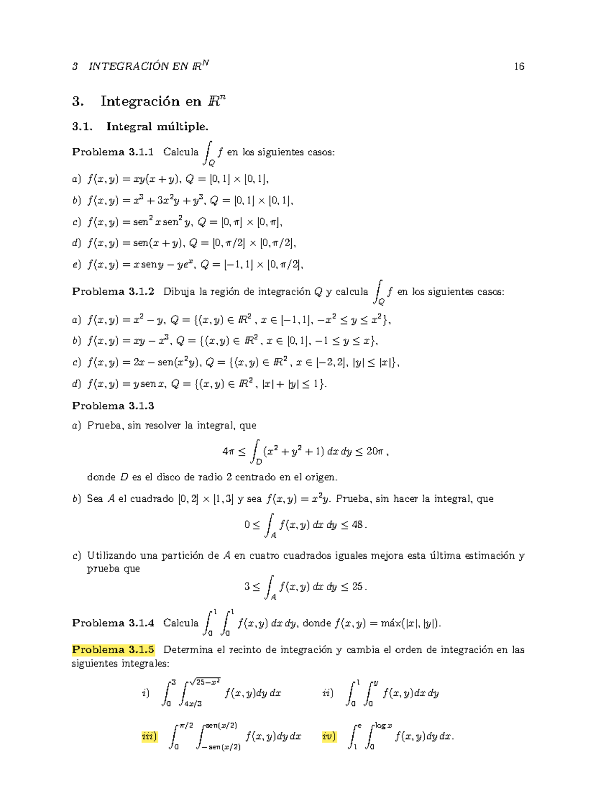 Problemas Tema 3 y 4 - yttiyrxitcouvu - 3 INTEGRACI ́ON EN IRN 16 3 ...