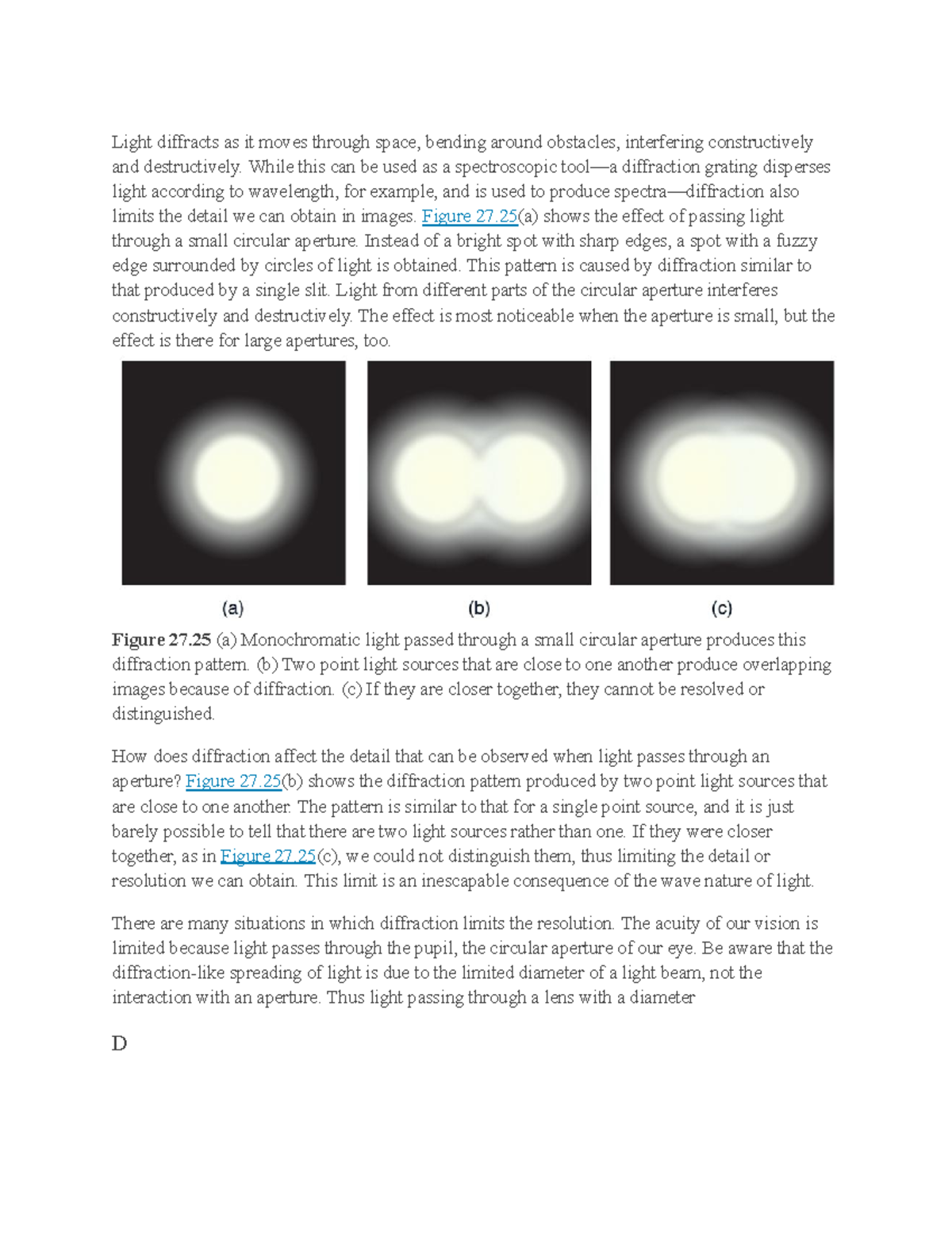 Lesson Note on Rayleigh Experiment - Light diffracts as it moves ...