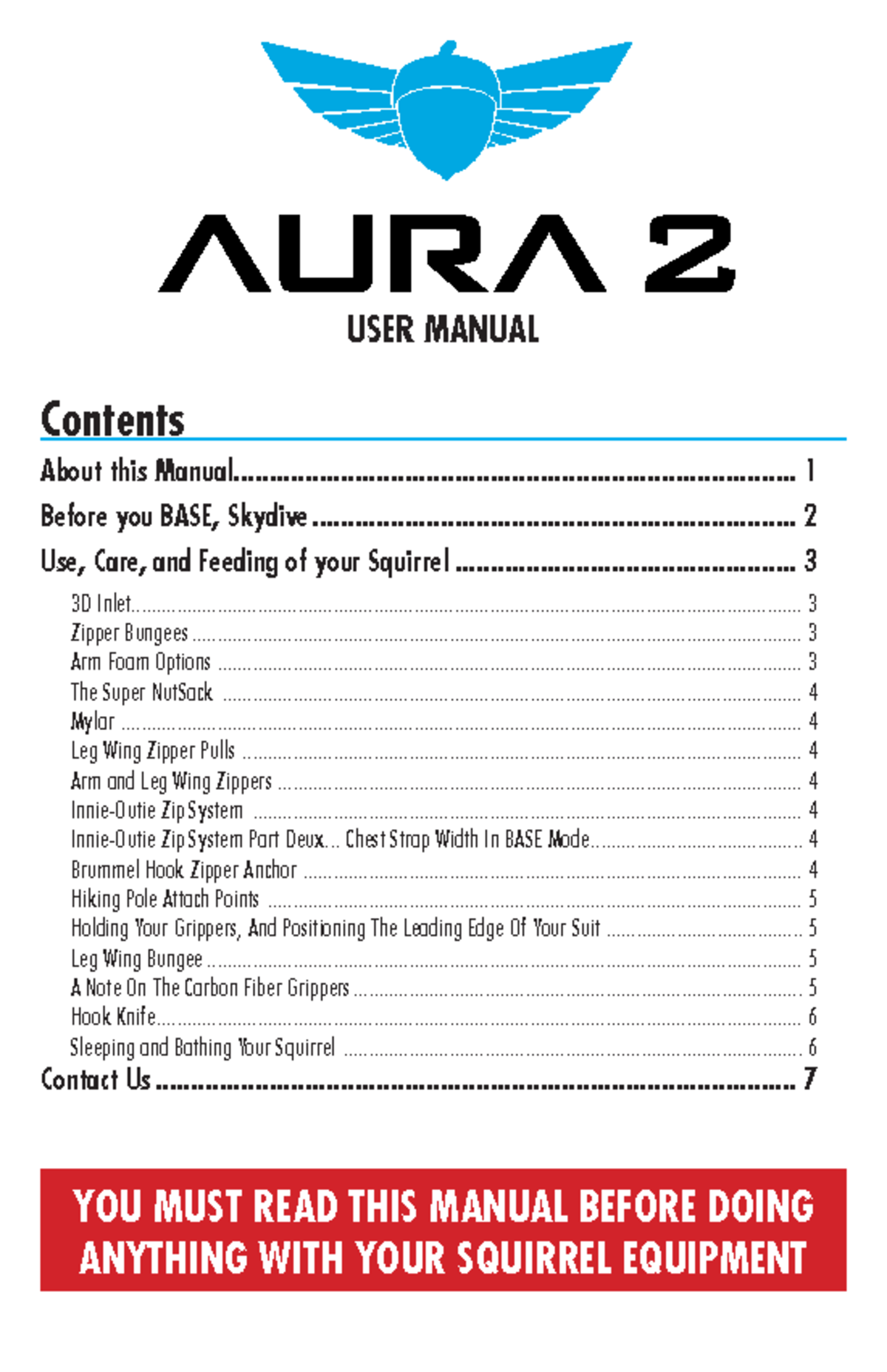 Aura 2 Manual v2015 12 WEB - YOU MUST READ THIS MANUAL BEFORE DOING ...