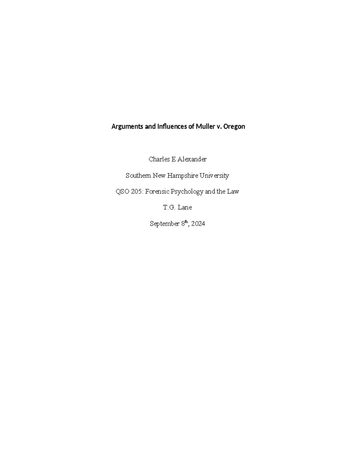 Arguments and Influences of Muller v 1-2 - Oregon Charles E Alexander ...