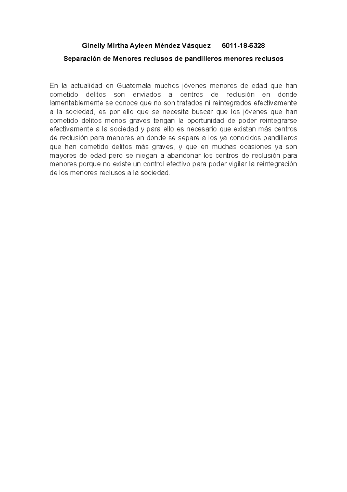 Tema de investigación - Ginelly Mirtha Ayleen Méndez Vásquez 5011-18 ...