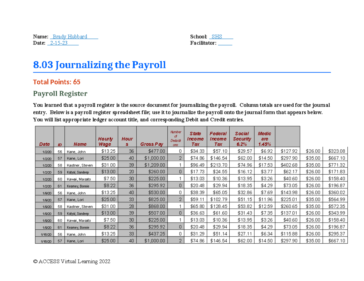 08-03 task - A short story - Name: Brady Hubbard Date: 2-15- School ...
