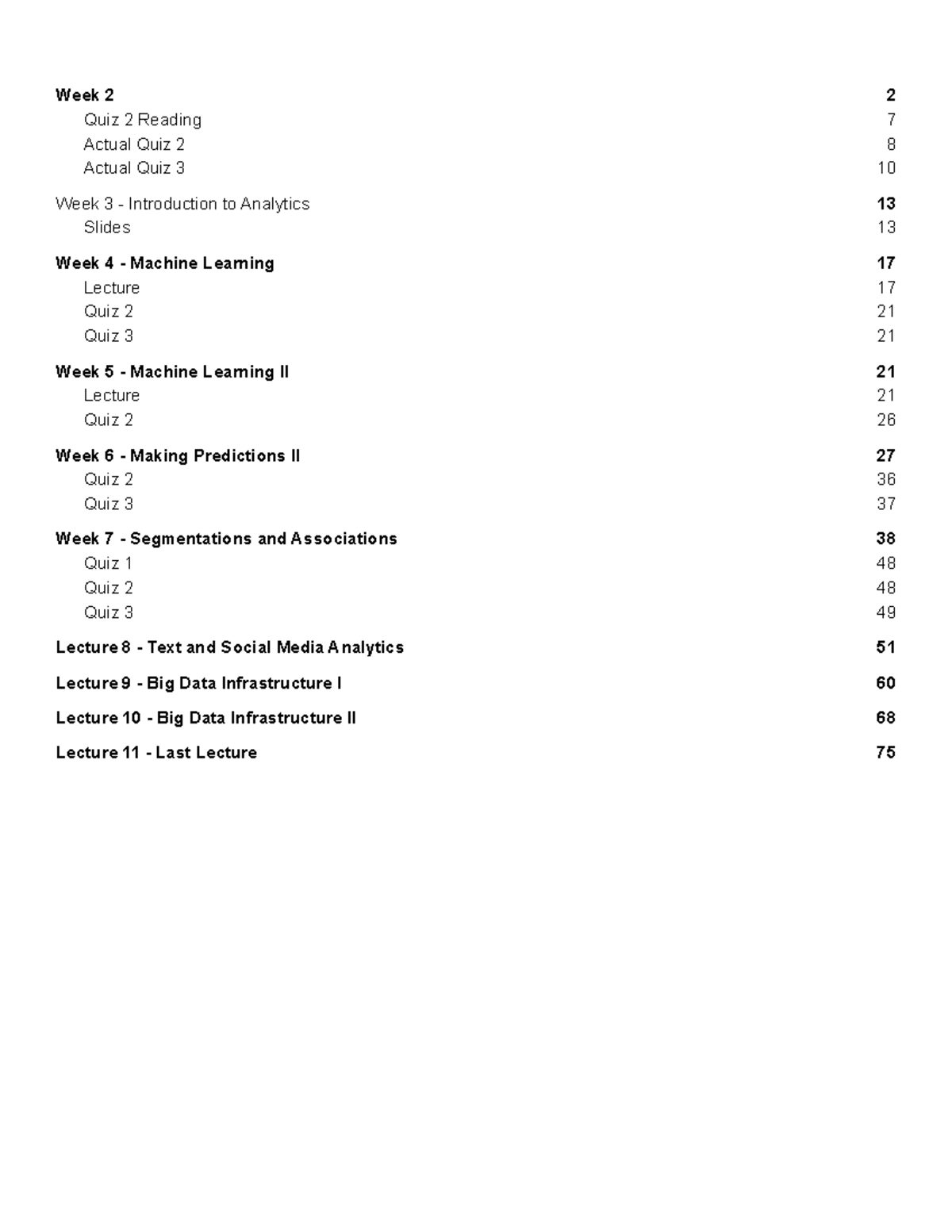 HD0102 Notes - Week 2 Learning Objectives: What is data? Taxonomy of ...