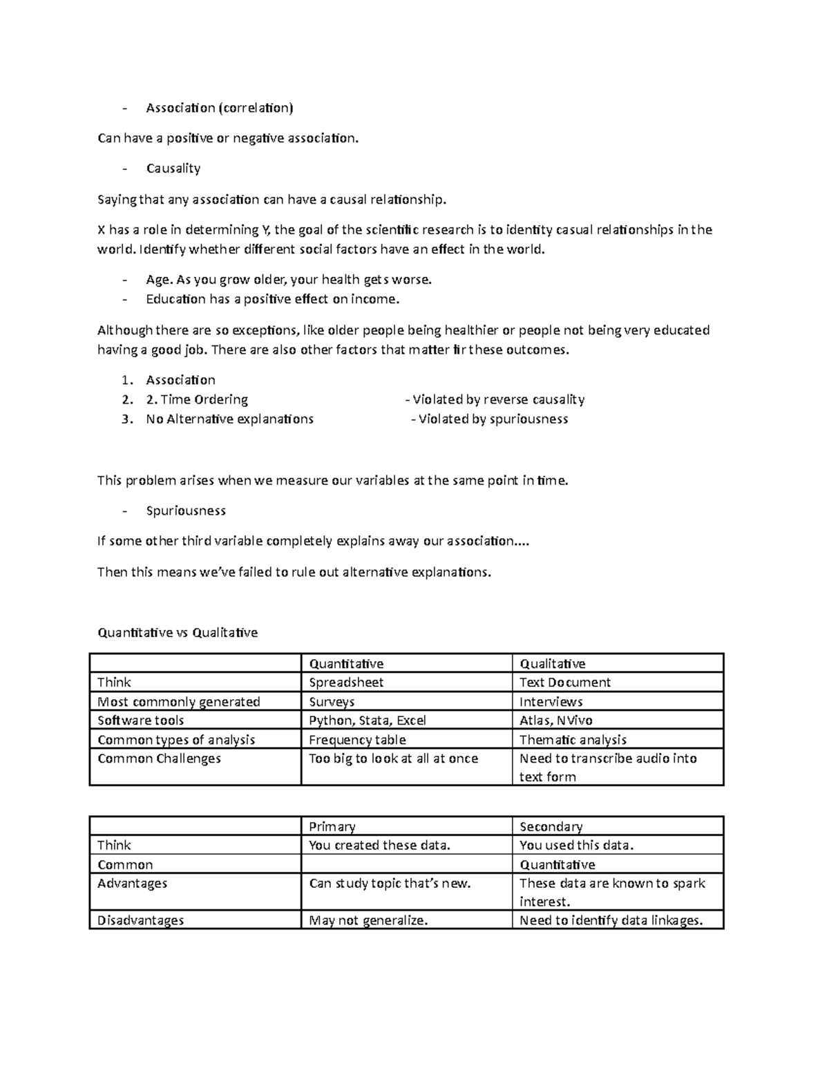 Sociology 3 8 24 2022 - Association (correlation) Can have a positive ...