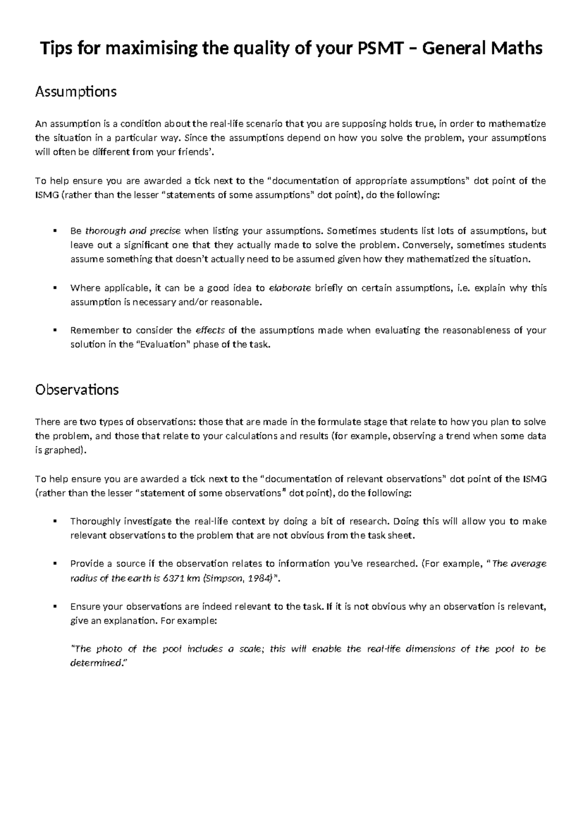 PSMT Tips - Biology mindmap 3 - Tips for maximising the quality of your ...
