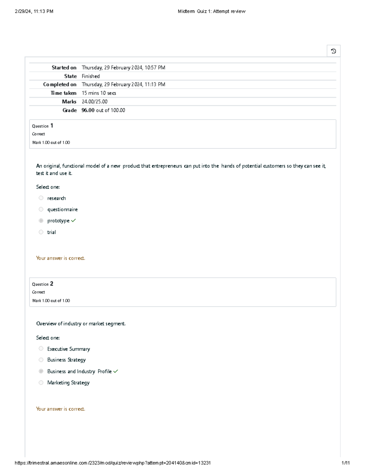 1234 - Started on Thursday, 29 February 2024, 10:57 PM State Finished ...