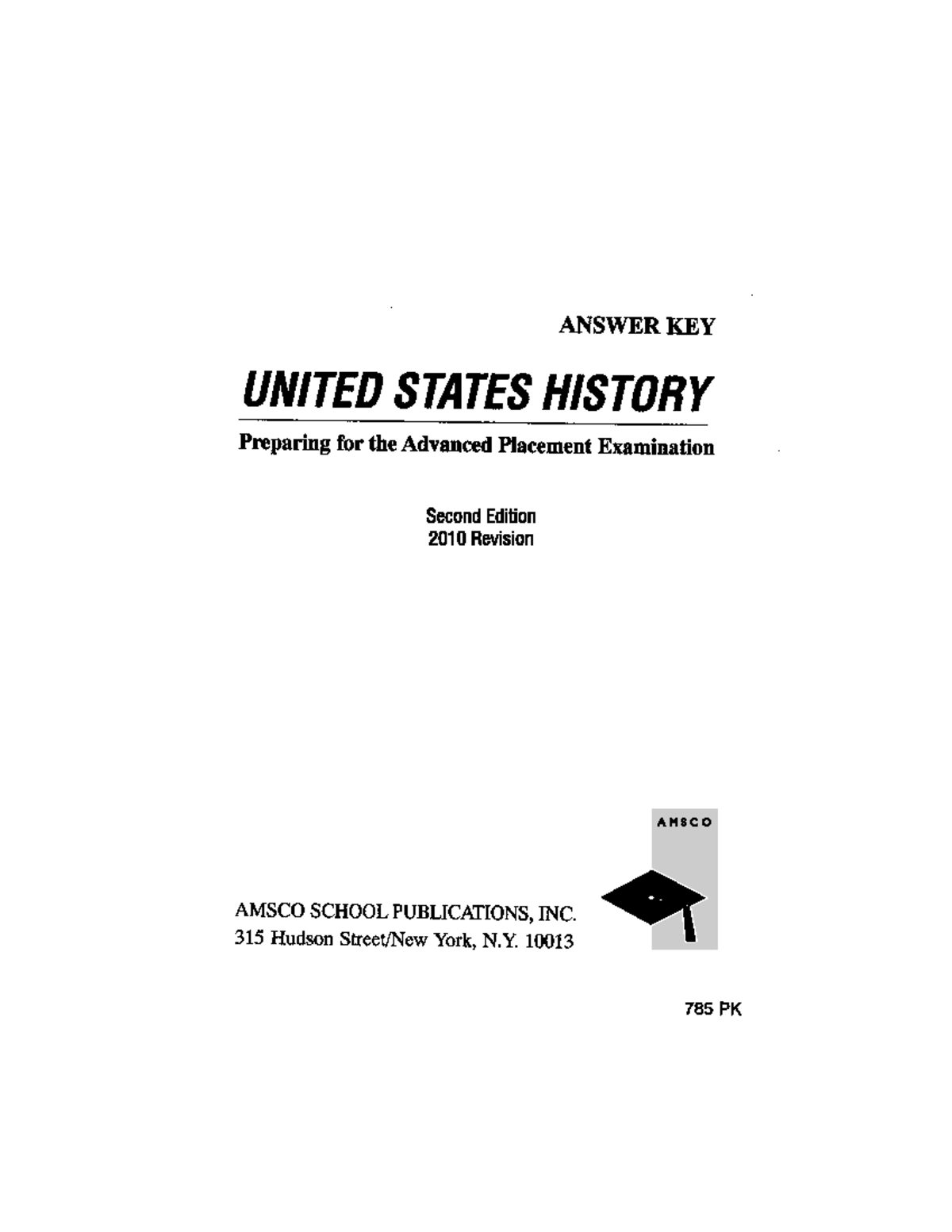 Answer Key-United States History revision - Second Edition 2010 ...