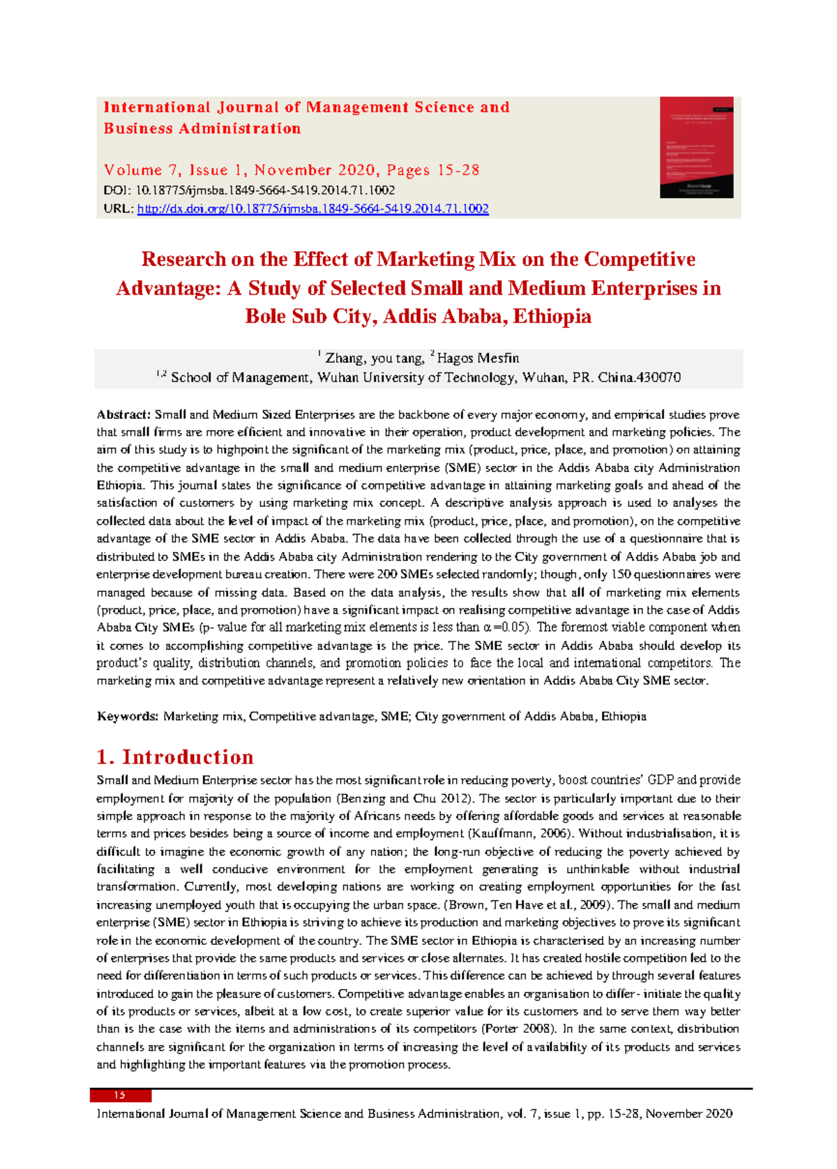 02 - research paper - International Journal of Management Science and Business Administration ...