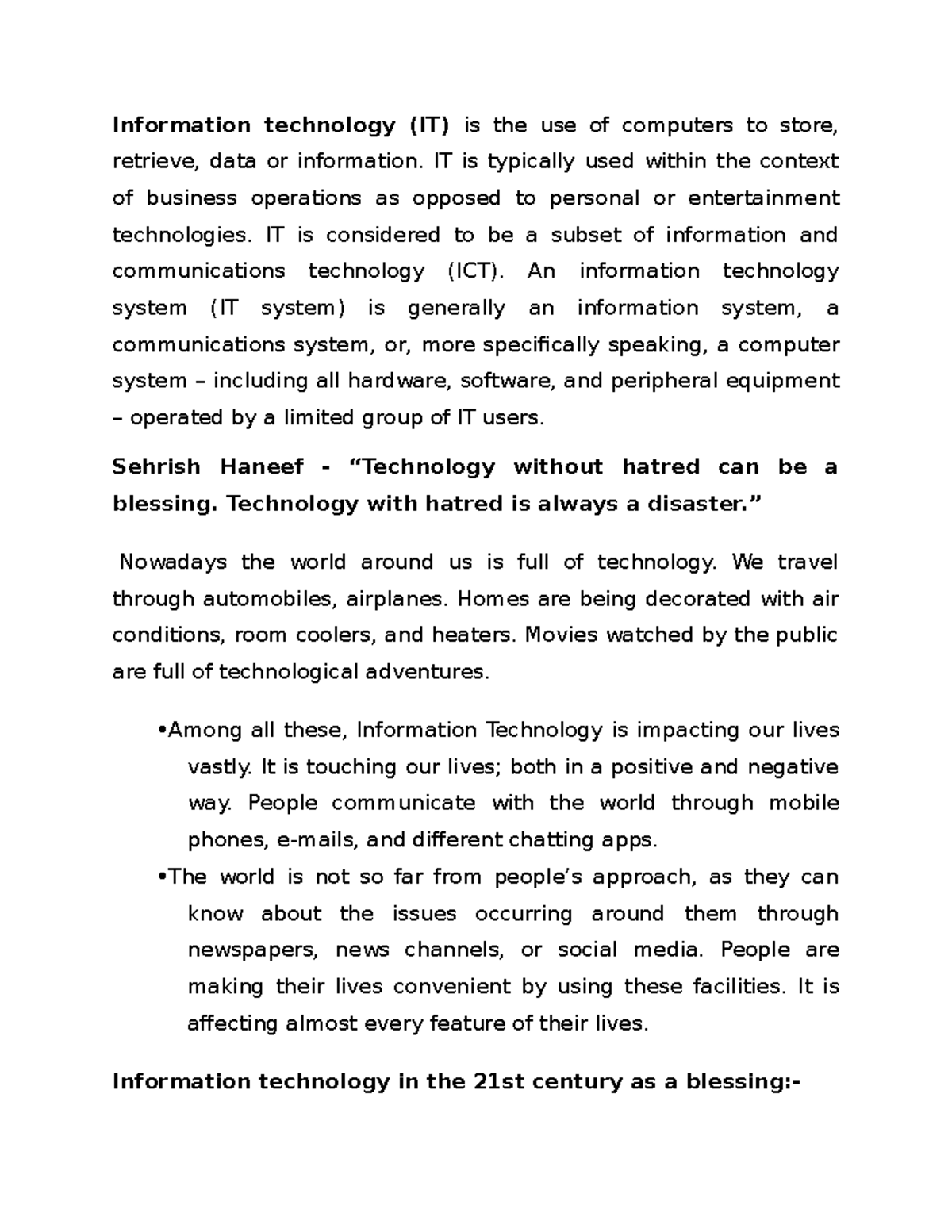 Information System 2 - This is one of my study materials. I hope it can ...