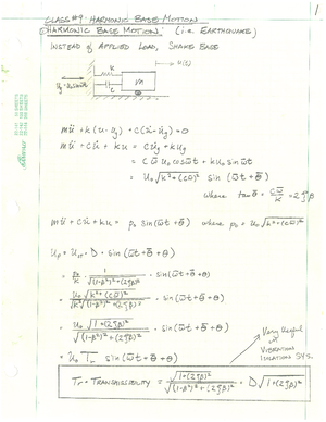 Homework 10 CEE511 Structural Dynamics 2013 2014 - CEE511 Structural ...