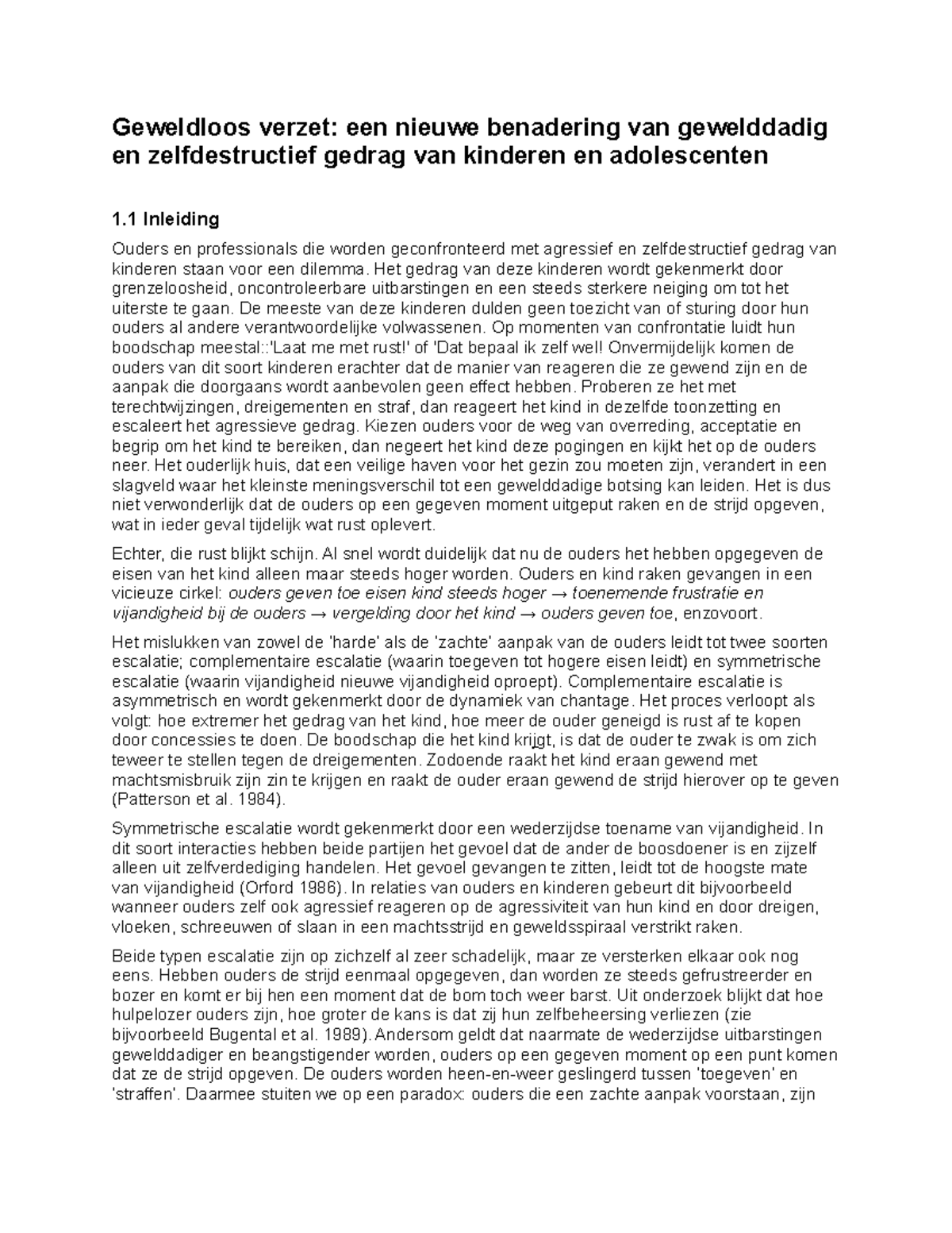 Geweldloos verzet hfst 1 een nieuwe benadering - basisprincipes ...