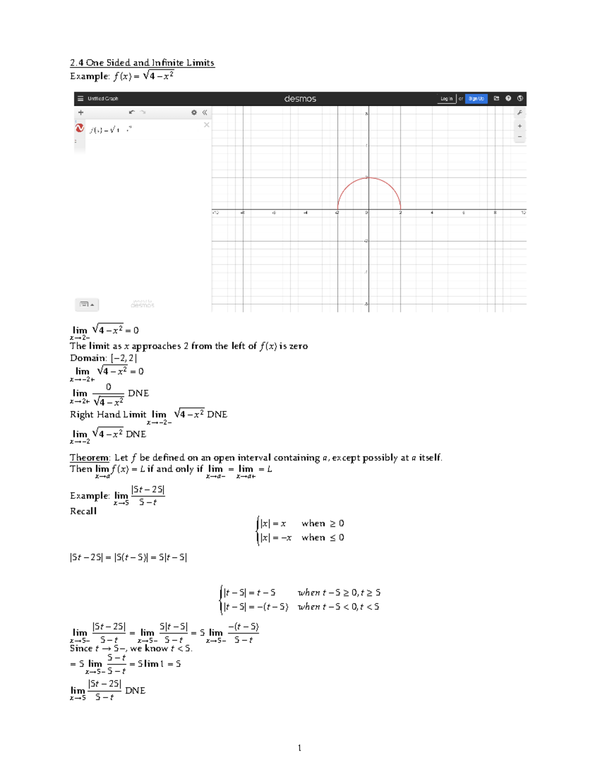 math140-2-2-one-sided-and-infinite-limits-example-f-x-4-x