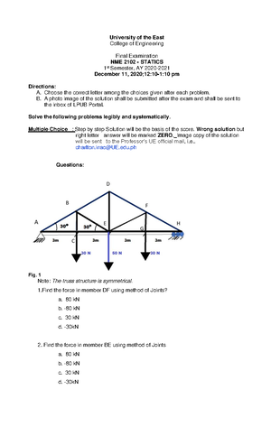 Engineering Data Analysis UE - Civil Engineering - Studocu