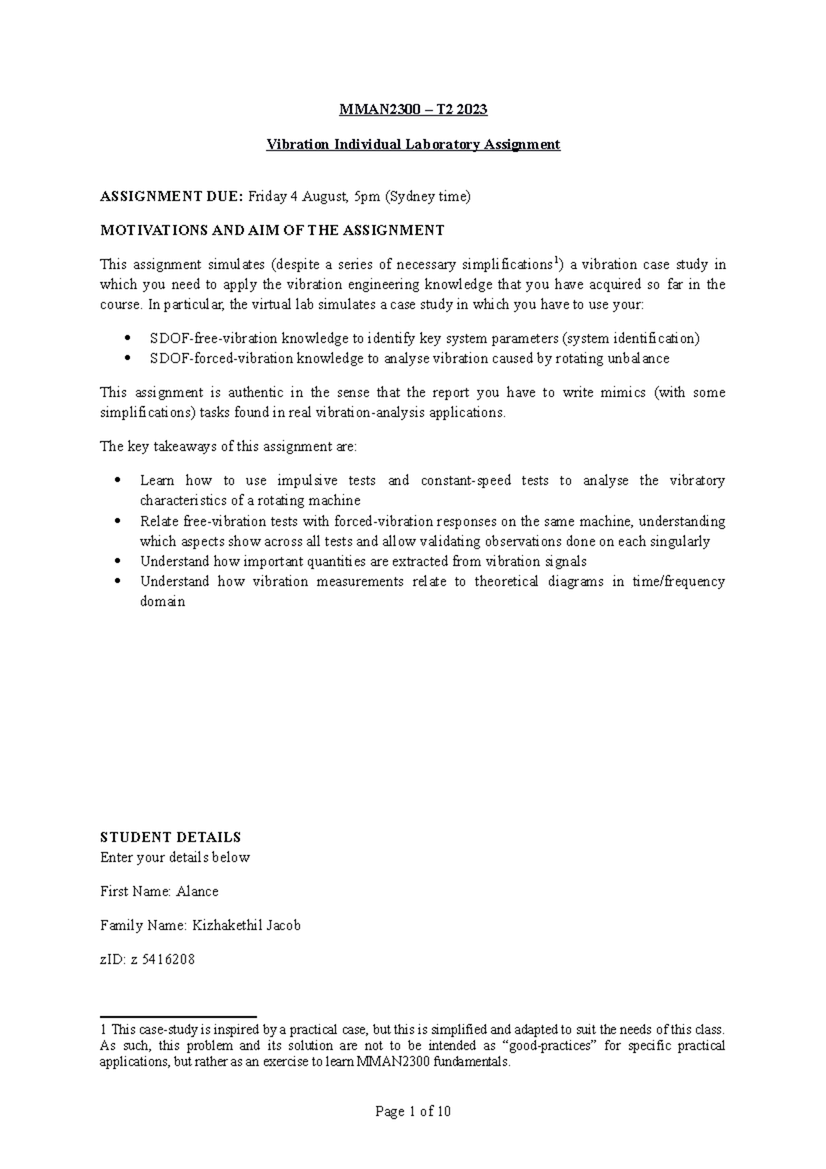 lab 2 T2 document - MMAN2300 - UNSW Sydney - Studocu